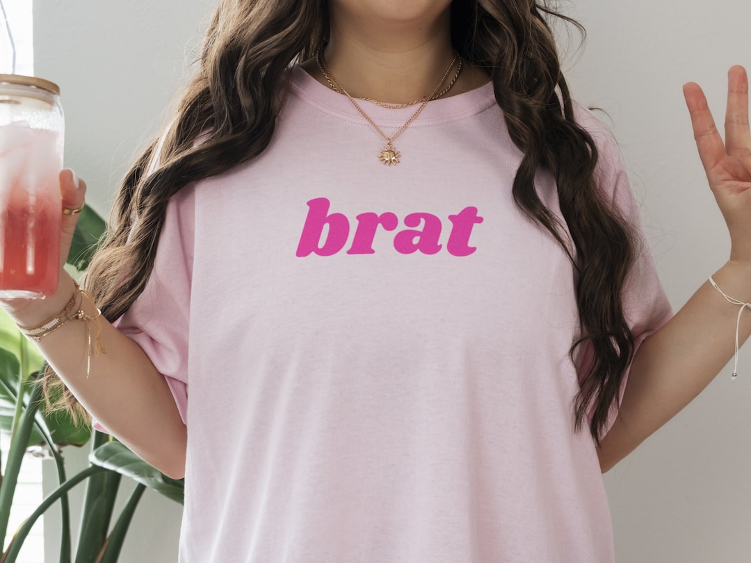 BRAT T-shirt Bratty Sub Tee in Pink BDSM Brat Shirt Gift Idea for Ddlg ...
