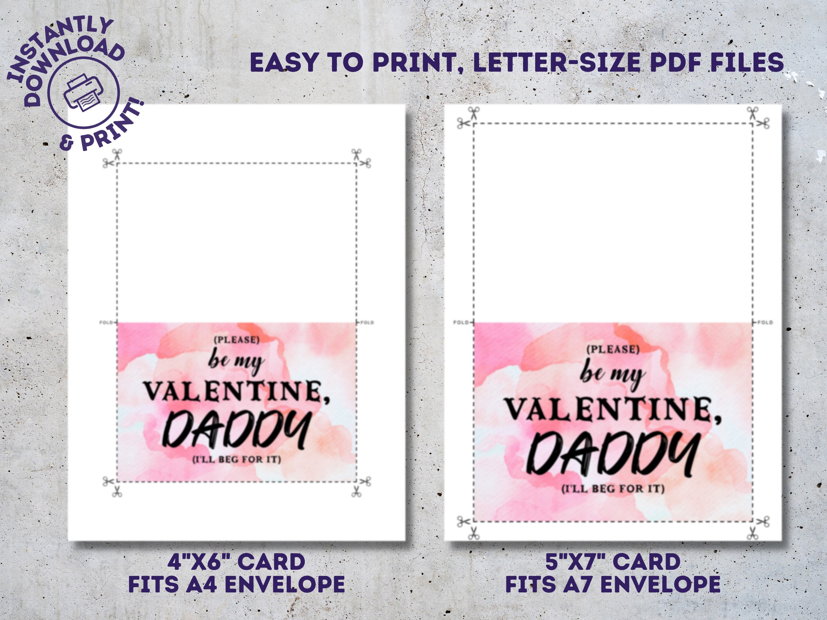 Printable Valentine's Day Card for Daddy Dom | BDSM Valentine Instant ...