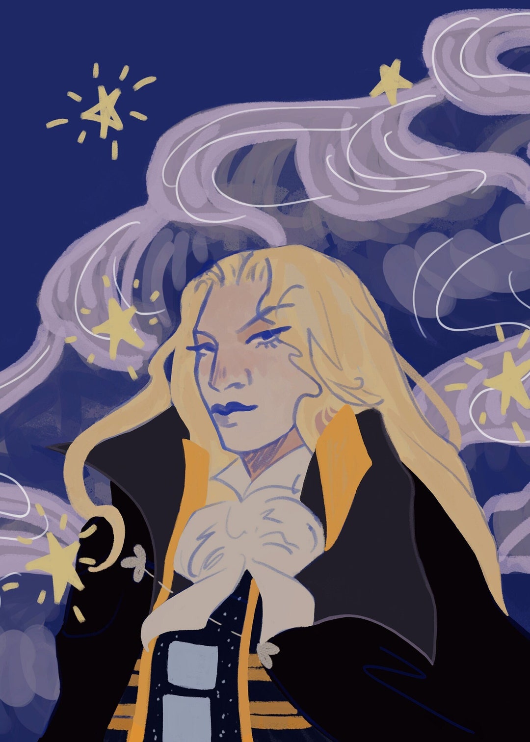 Castlevania: Symphony of the Night Alucard Art Card - Etsy