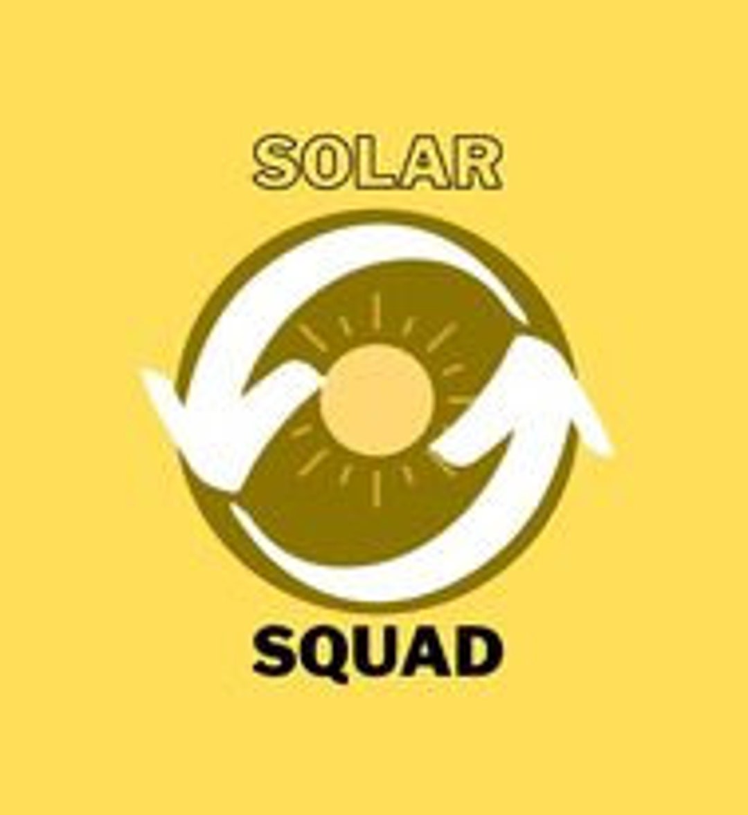 Solar Squad With Recycle Type Arrows Surrounding. Digitised - Etsy