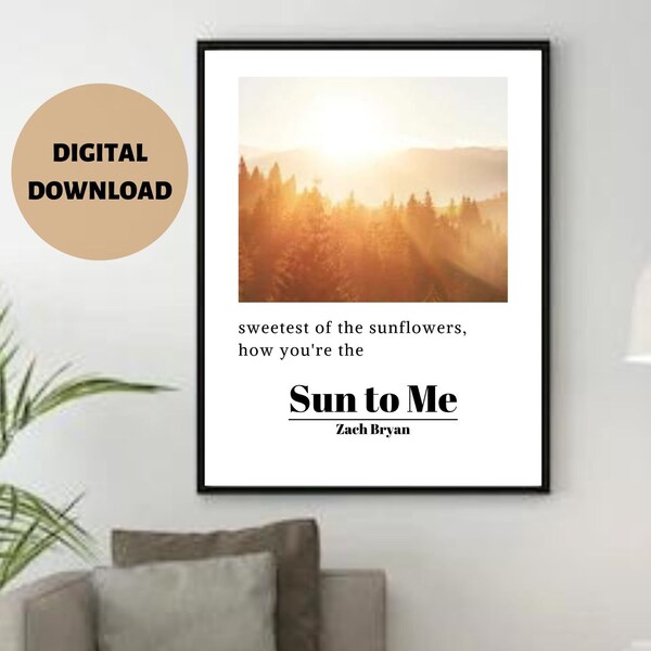 Sweetest of the Sunflowers How Youre the Sun to Me Poster - Etsy Singapore