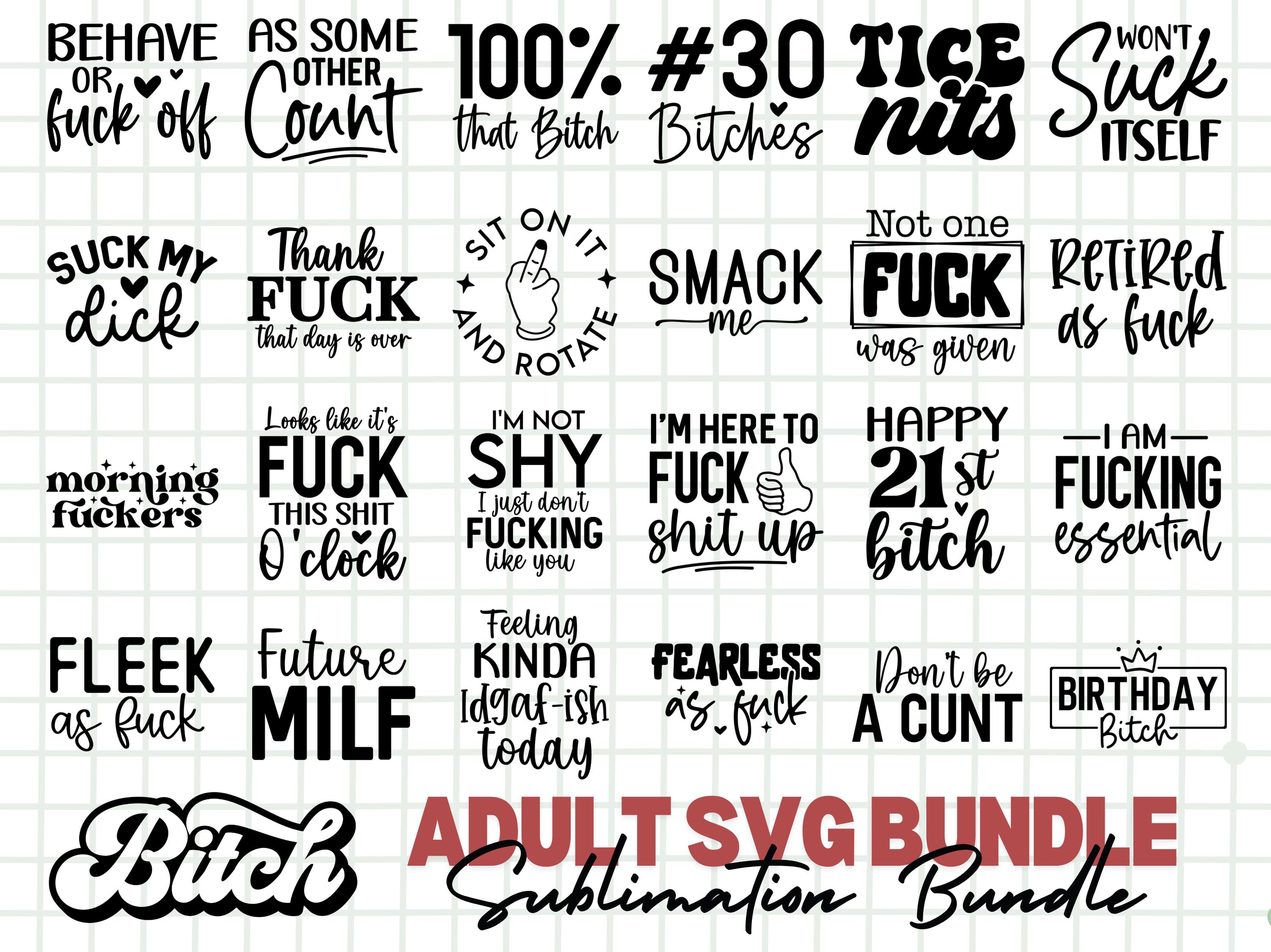 Adult Svg Bundle, Funny Adult Bundle, Adult Quotes SVG, Funny Quotes ...