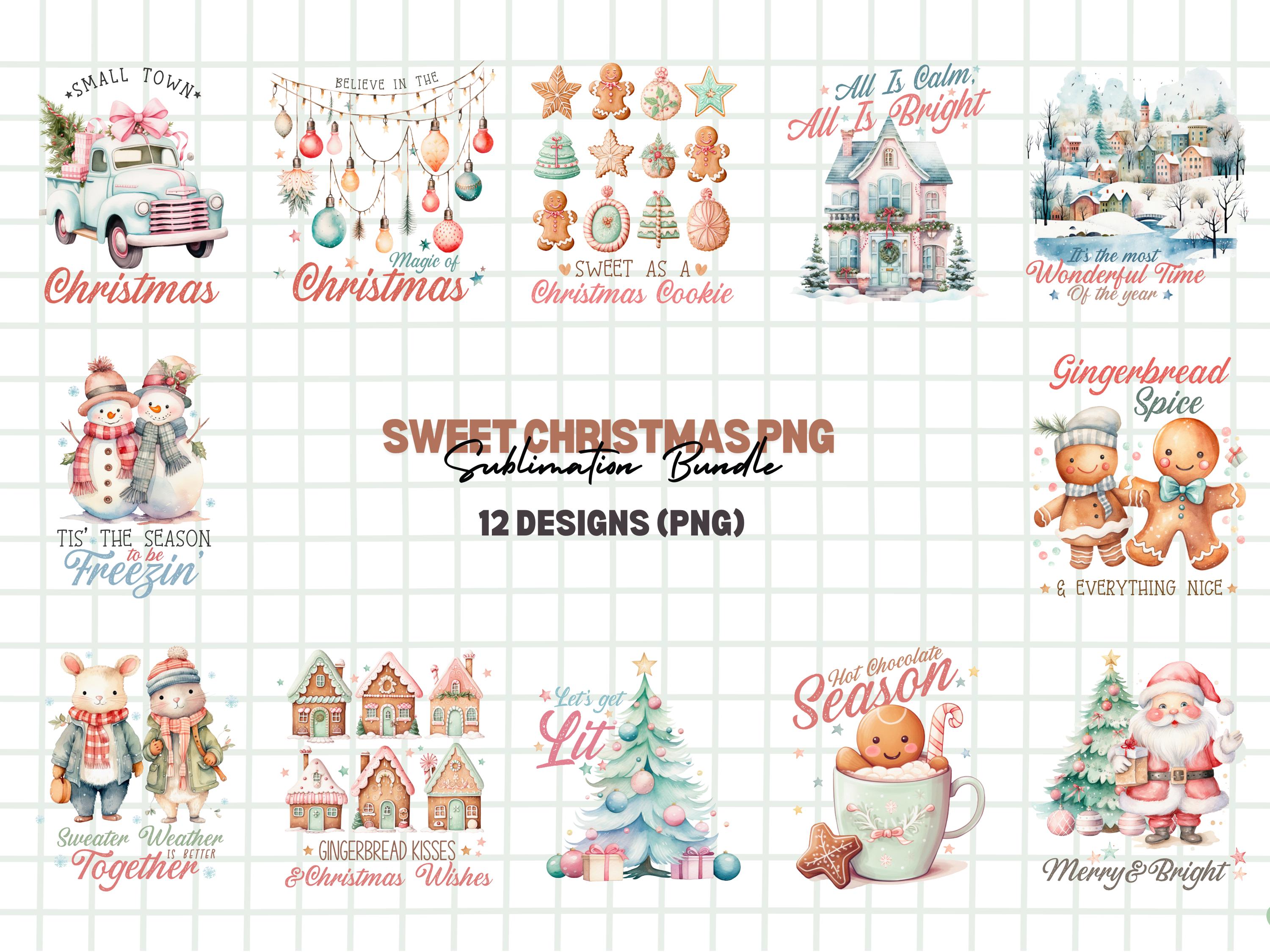 Sweet Christmas PNG Sublimation Bundle, Christmas Png, Western PNG ...