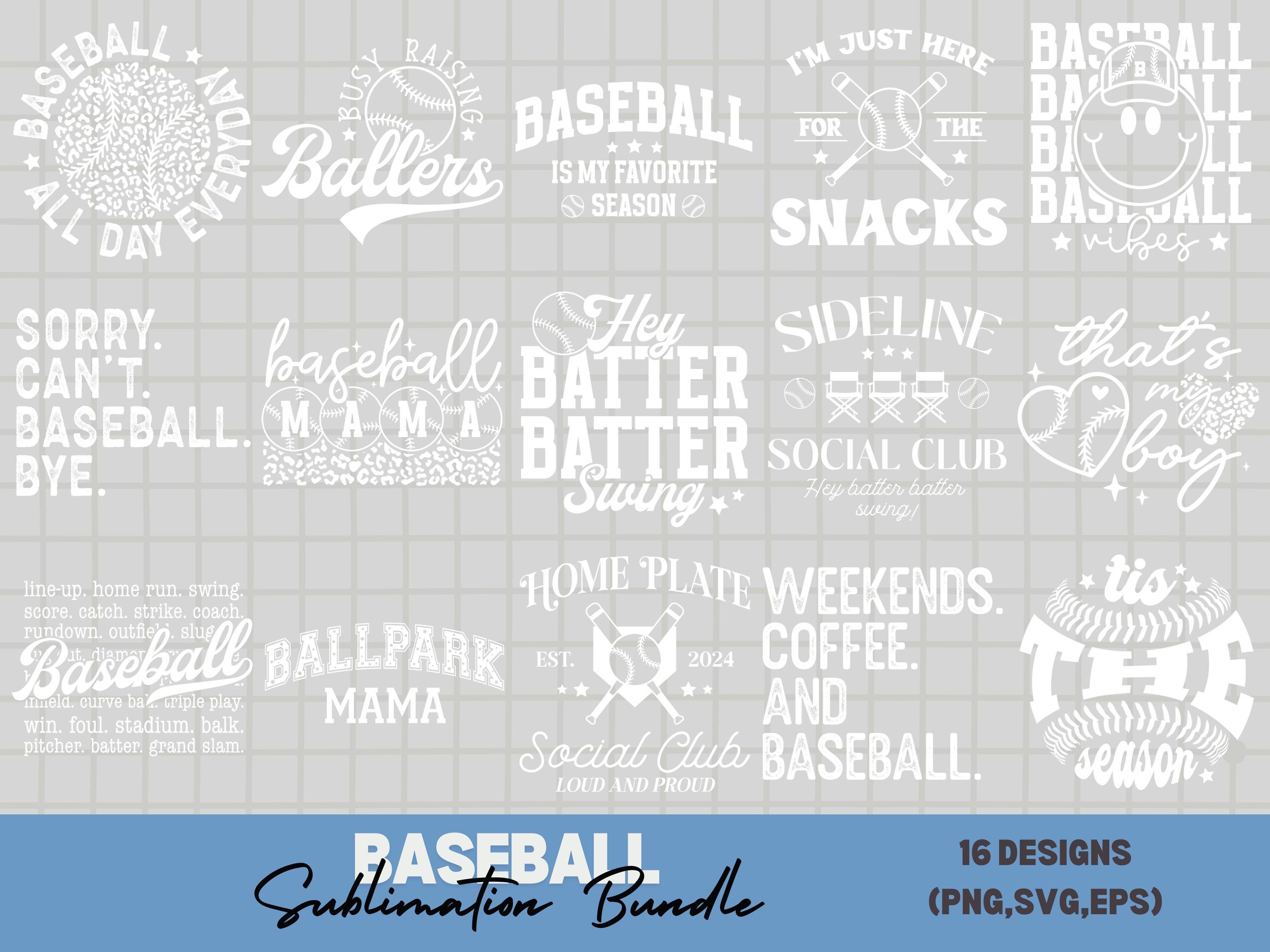 Baseball SVG PNG Bundle, Baseball Quotes Svg, Baseball Font Svg ...