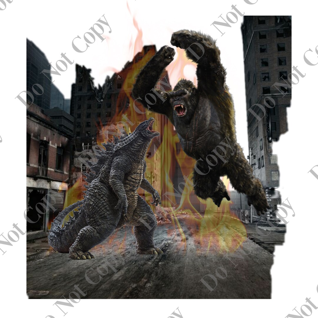 King Kong and Godzilla PNG - Etsy New Zealand