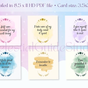 Printable Affirmation Cards | Self-care, Healthy Boundaries (PDF) - Etsy