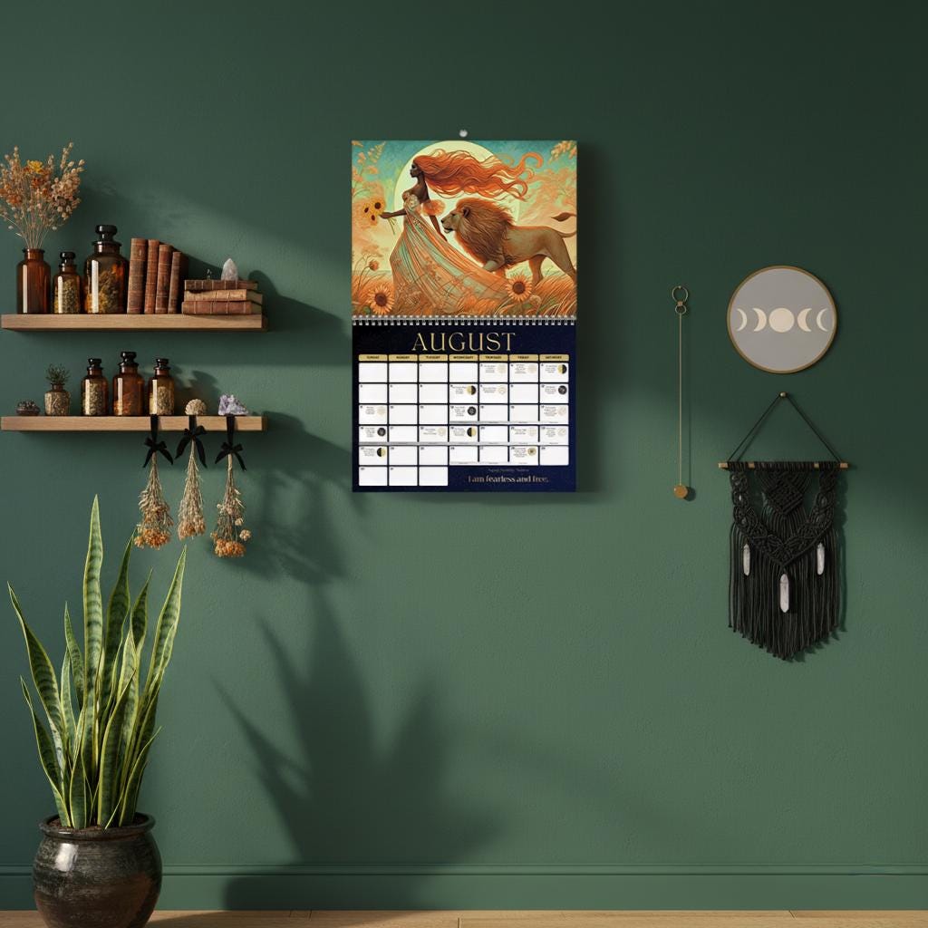 2026 Astrology Calendar | Goddess Art, Moon Phases & Planetary Guide - Etsy