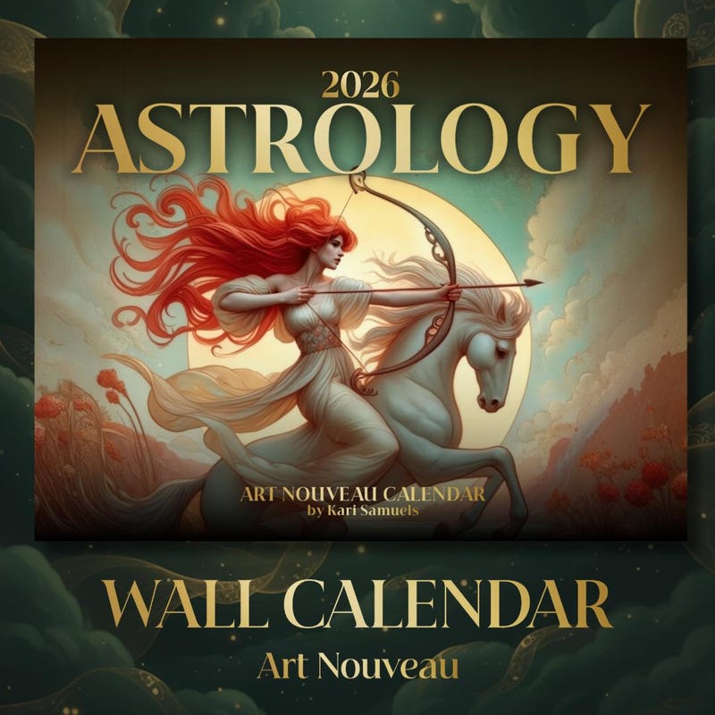 2026 Art Nouveau Calendar - Etsy