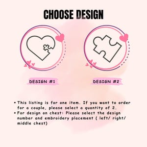 Couples Hoodies Matching Embroidered You Complete Me Heart Puzzle, His ...