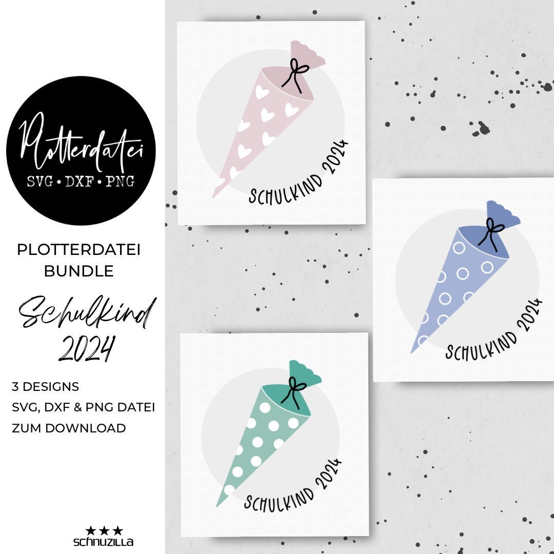 Plotter File Bundle school Child 2024 as SVG, DXF, PNG - Etsy