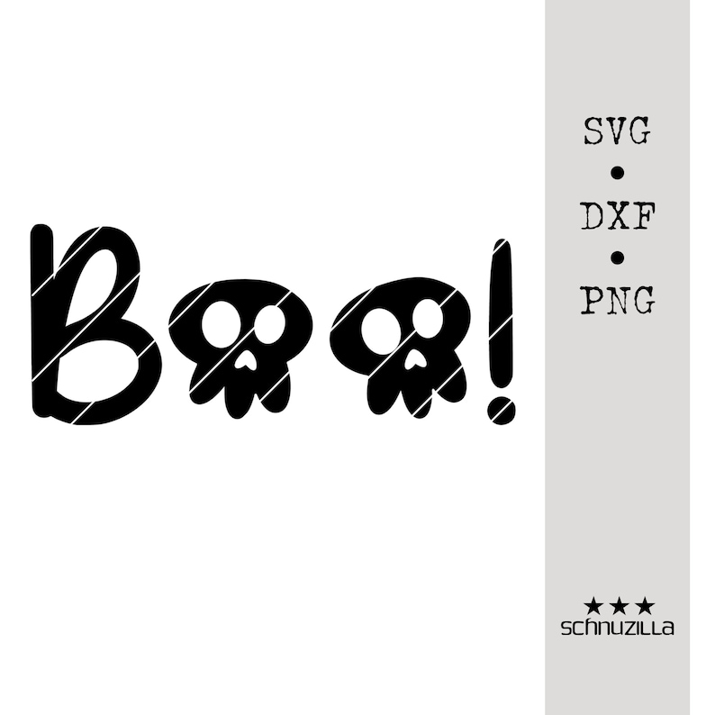 Boo! Plotter File in SVG, PNG and DXF - Etsy