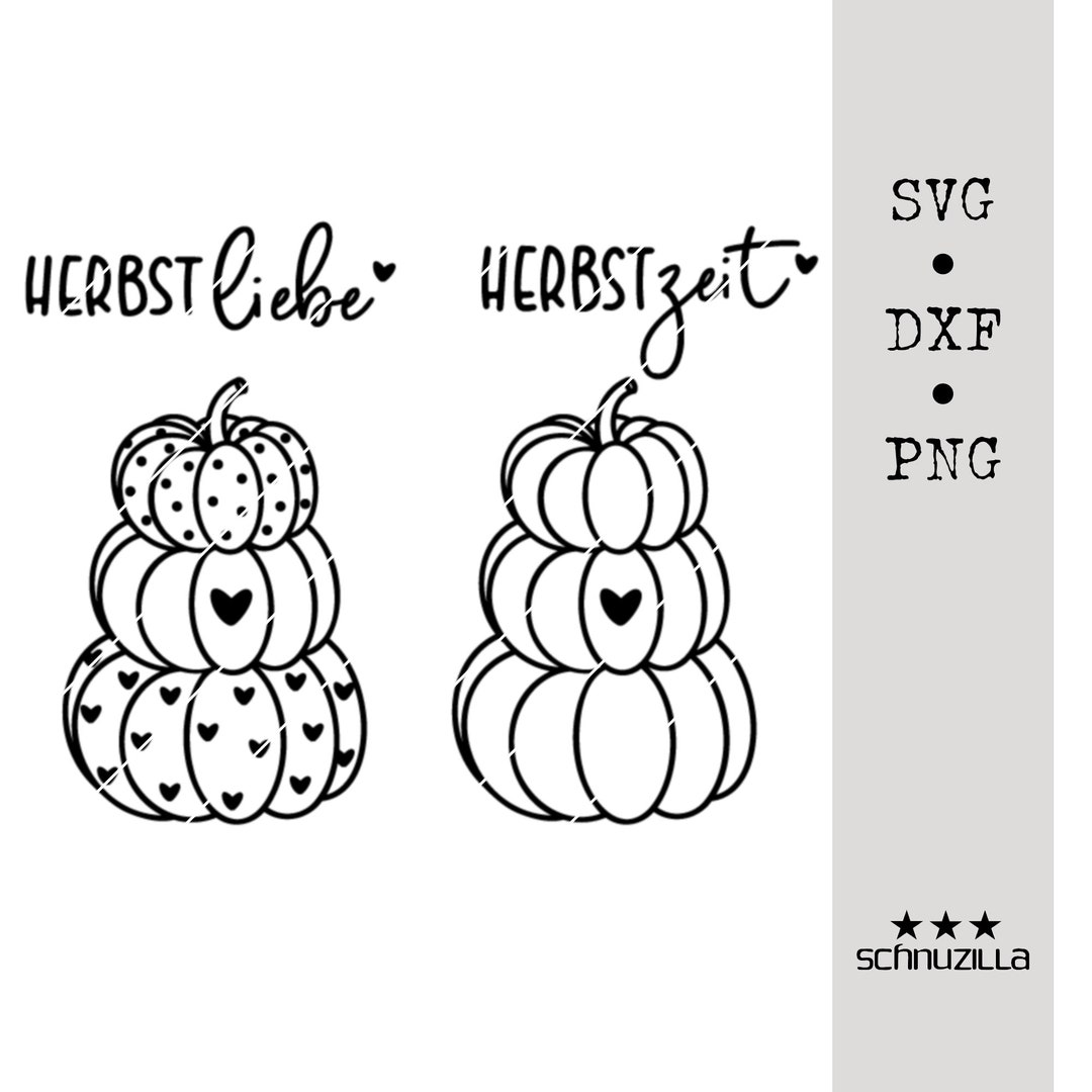 Plotter File Autumn Love Pumpkin Pyramid as SVG, DXF, PNG - Etsy