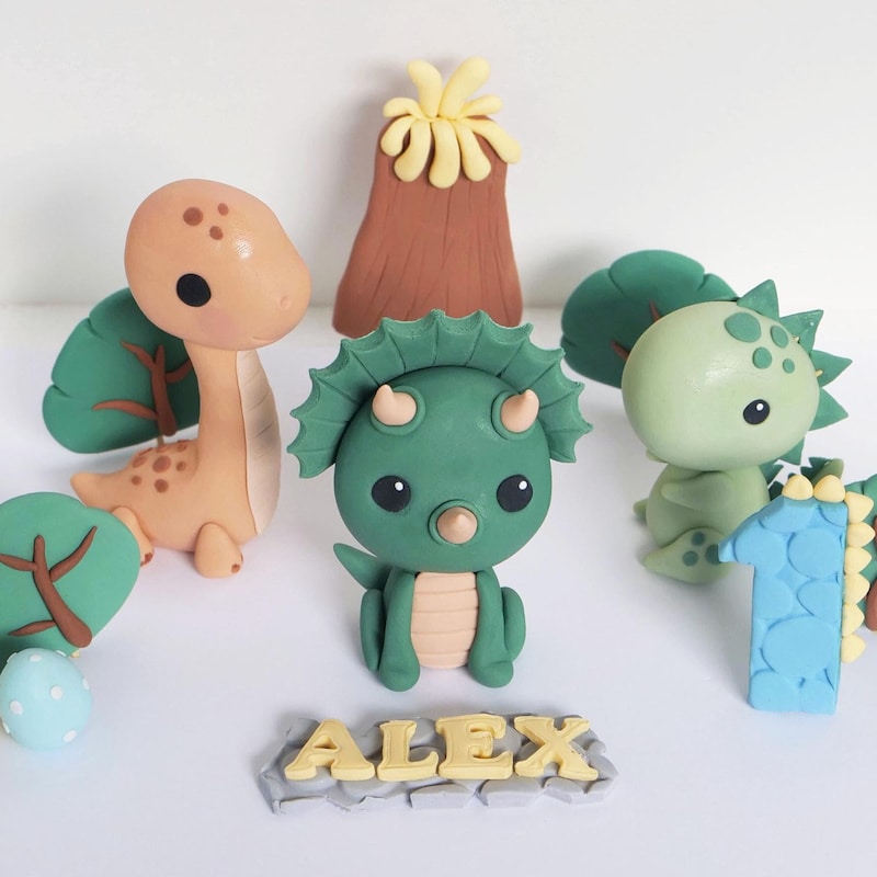 Fondant Dinosaur - Etsy