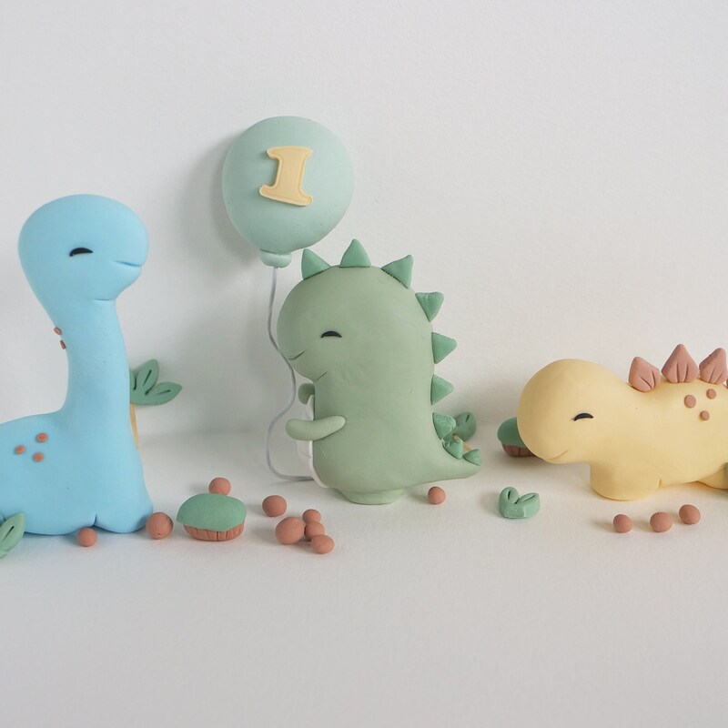 Fondant Dinosaur Cake Topper - Etsy