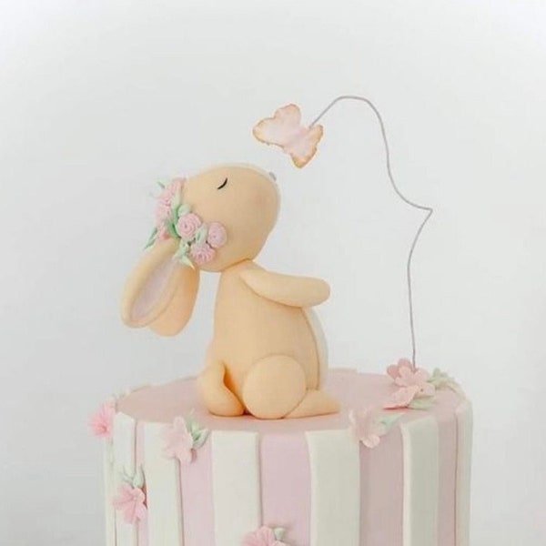 Rabbit Cake Topper - Etsy