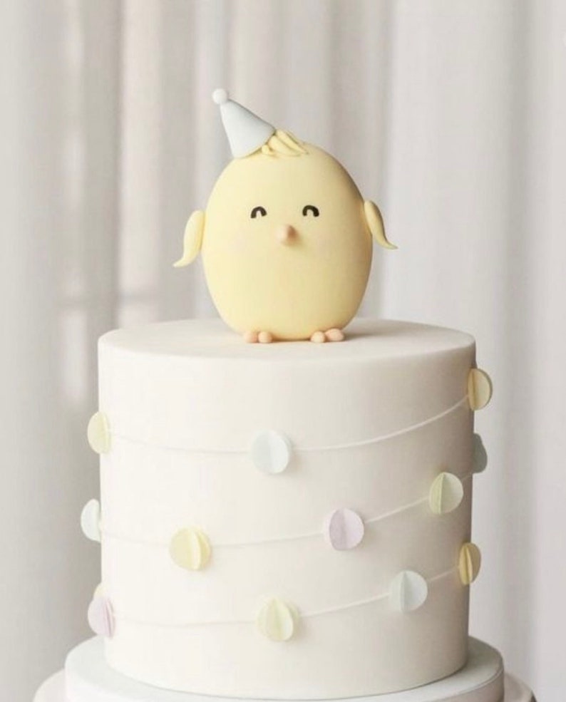 Fondant Chick Cake Topper Chickens Cake Topper Easter Cake - Etsy