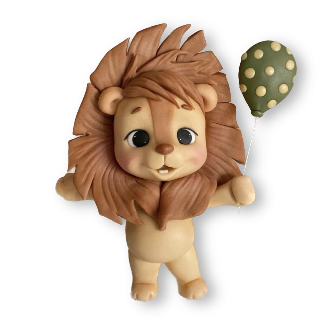 Fondant Lion Cake Topper, Safari Party Decor - Etsy