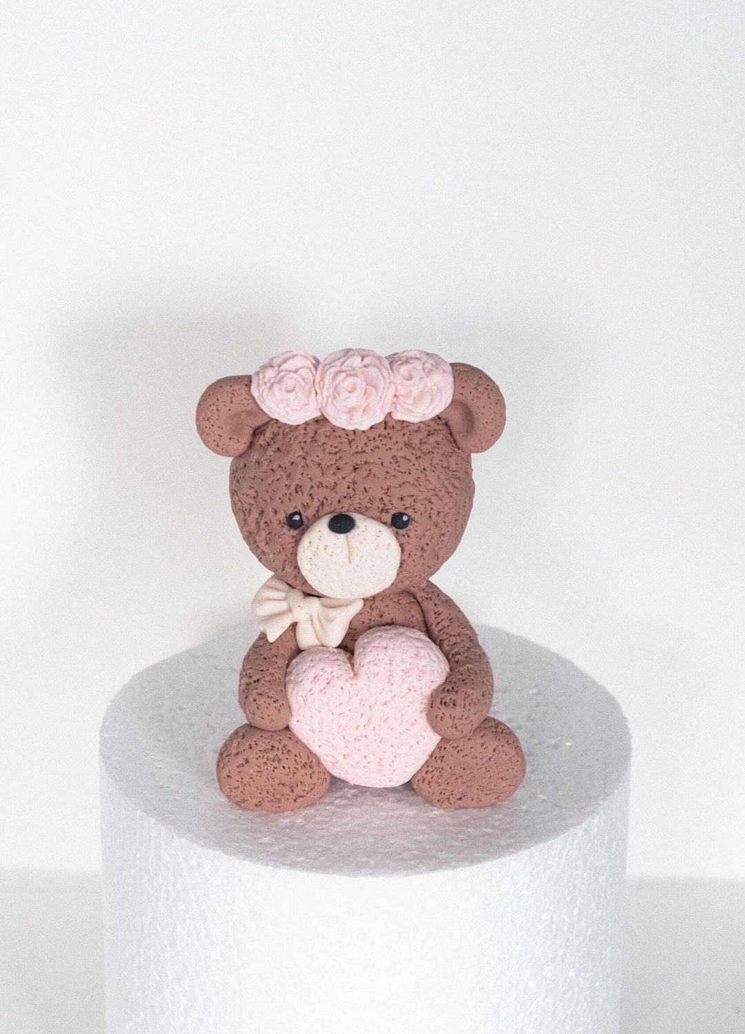Bear Cake Topper, Made of Fondant, Teddy Bear Cake Decoration Baby ...
