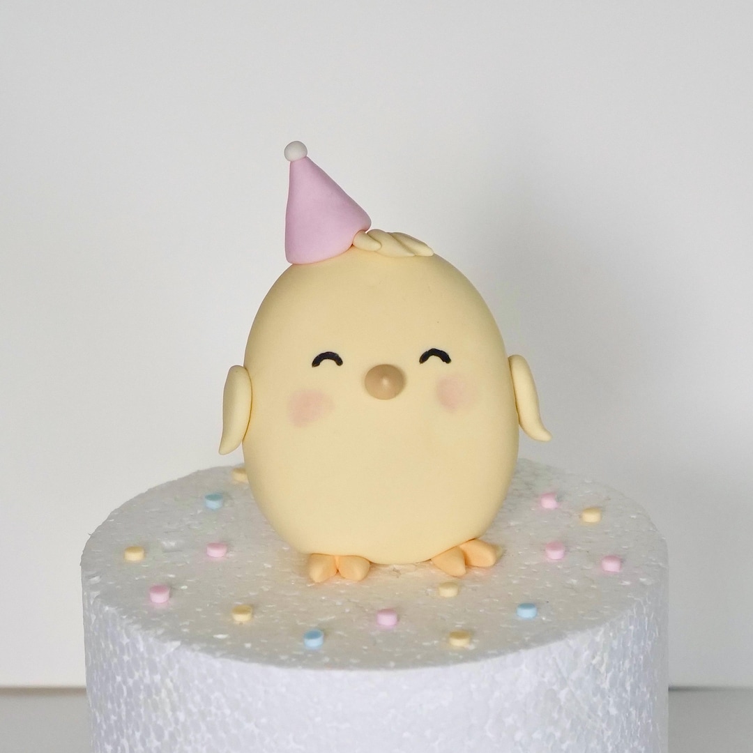 Fondant Chick Cake Topper, Chickens Cake Topper, Easter Cake Topper ...