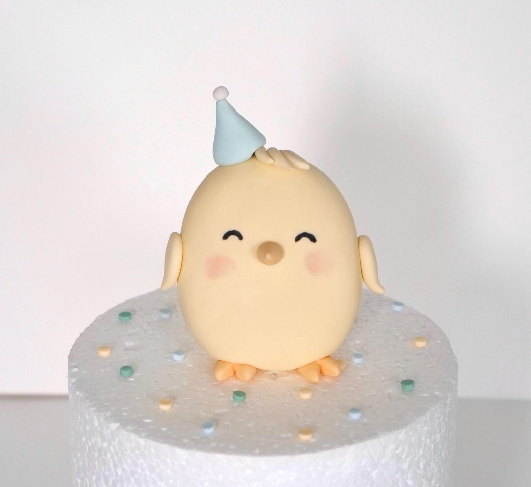 Fondant Chick Cake Topper, Chickens Cake Topper, Easter Cake Topper ...