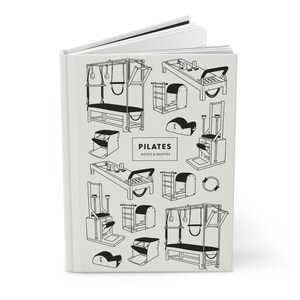 Pilates Equipment Journal Hard Matte Cover Pilates Notes Journal ...