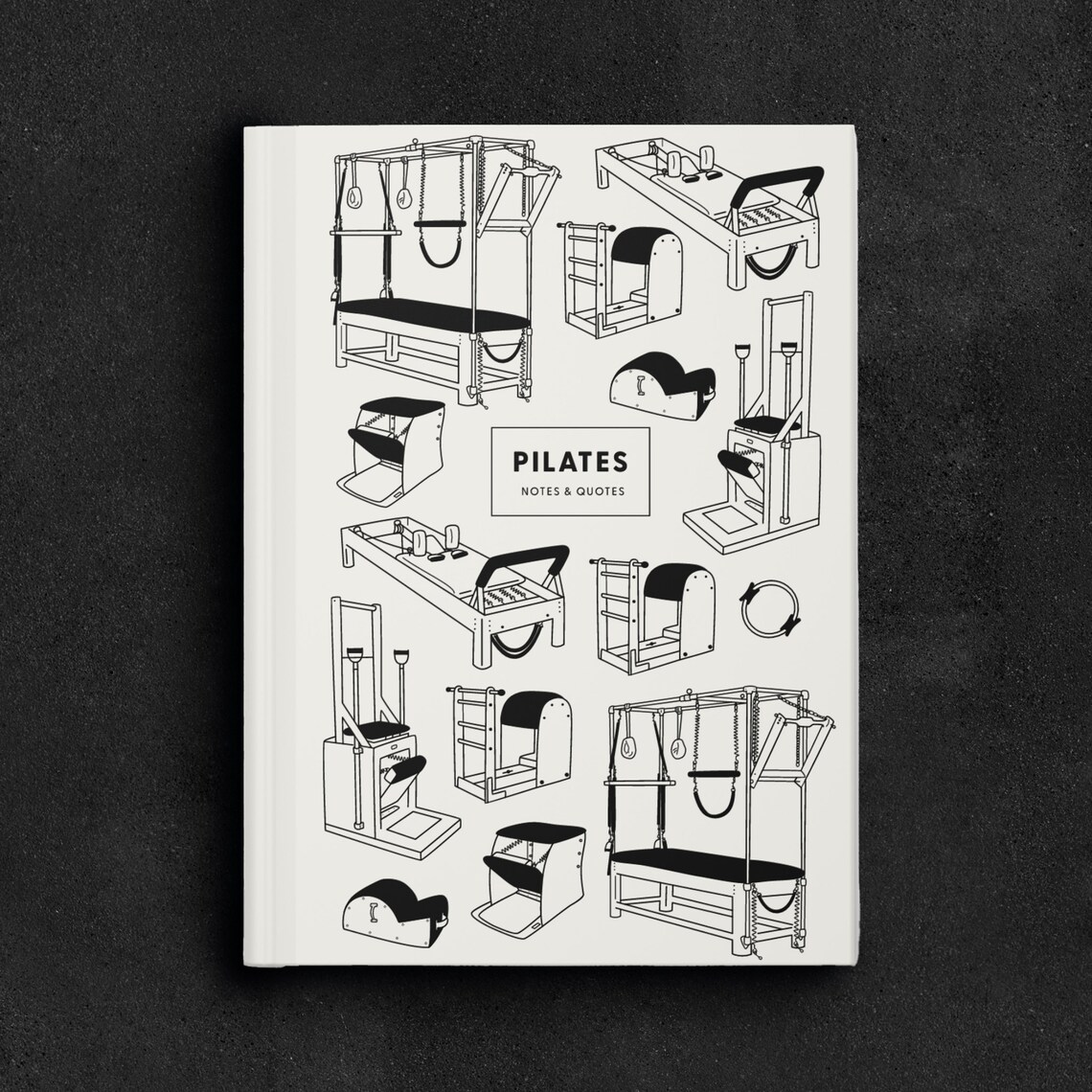 Pilates Equipment Journal Hard Matte Cover Pilates Notes Journal ...