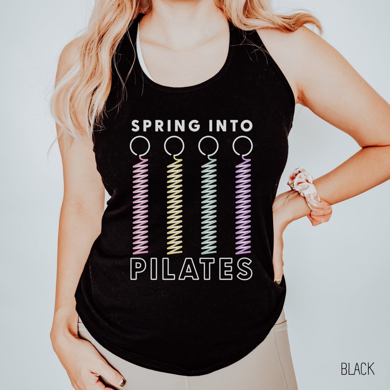 Pilates Tank Top Spring Easter Pilates Shirt Funny Pilates T-shirt ...