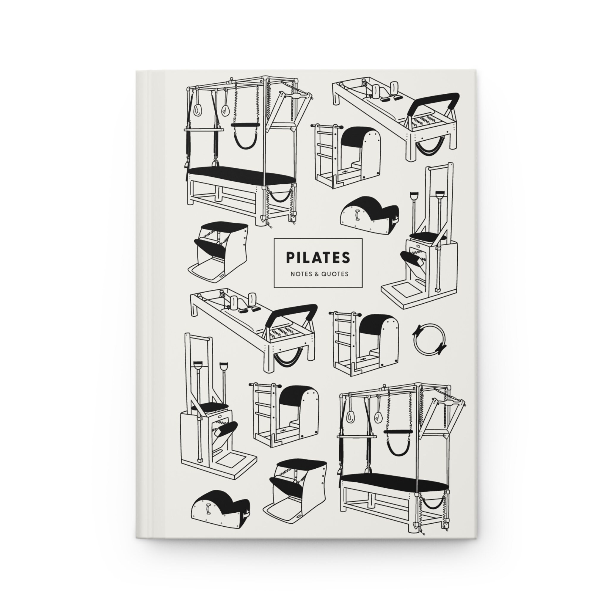 Pilates Equipment Journal Hard Matte Cover Pilates Notes Journal ...