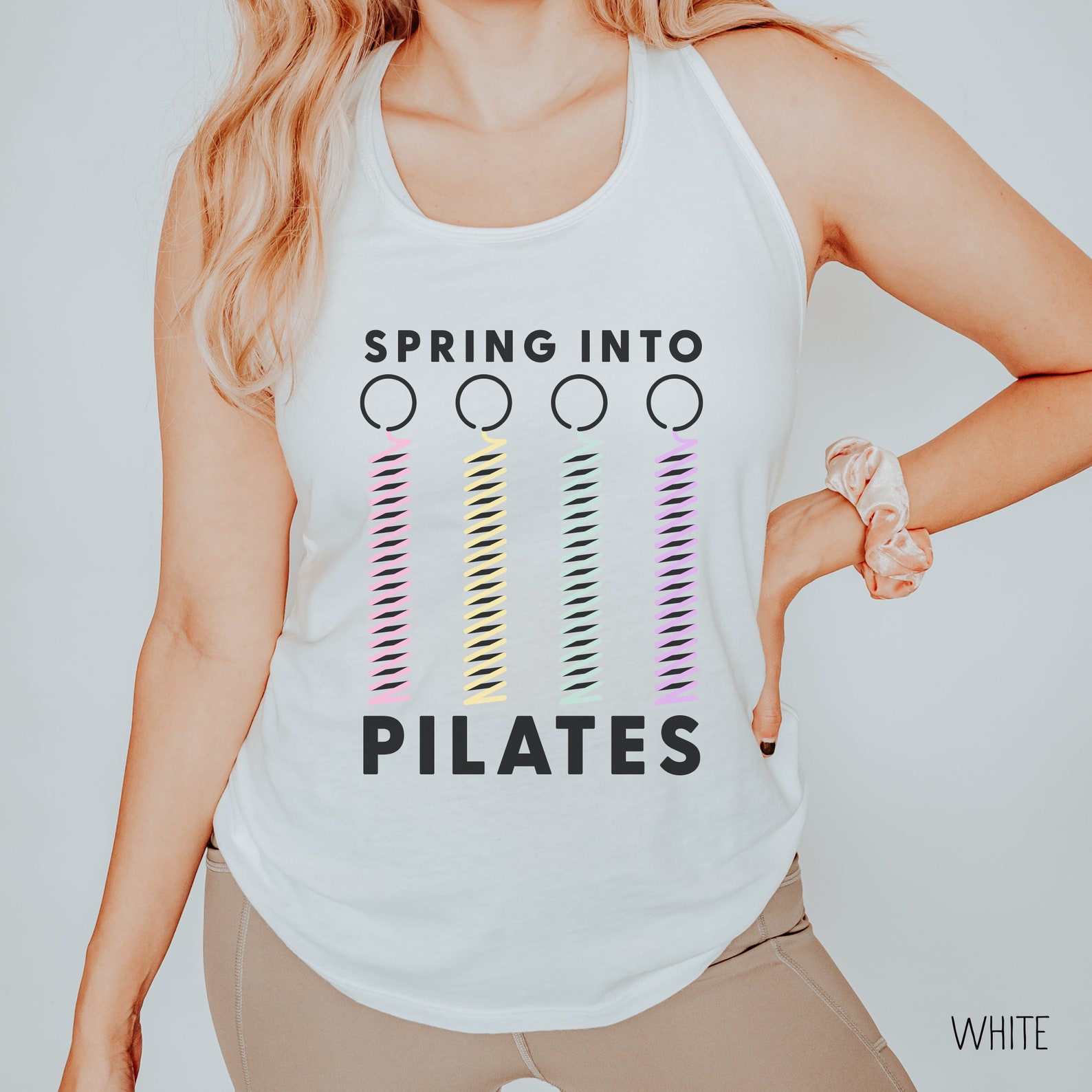 Pilates Tank Top Spring Easter Pilates Shirt Funny Pilates T-shirt ...