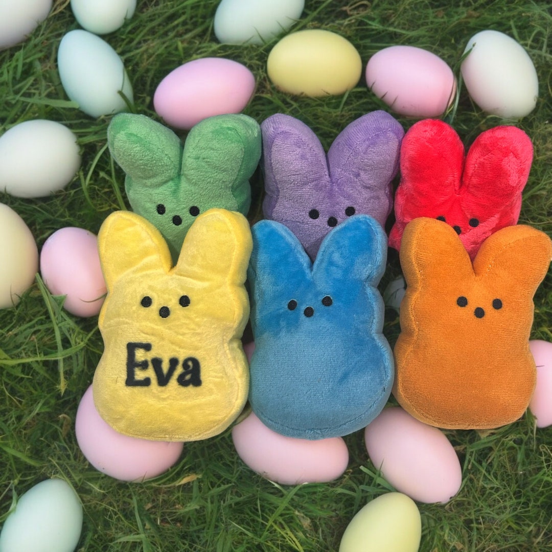 Personalized Plush Easter Bunny peep - Etsy