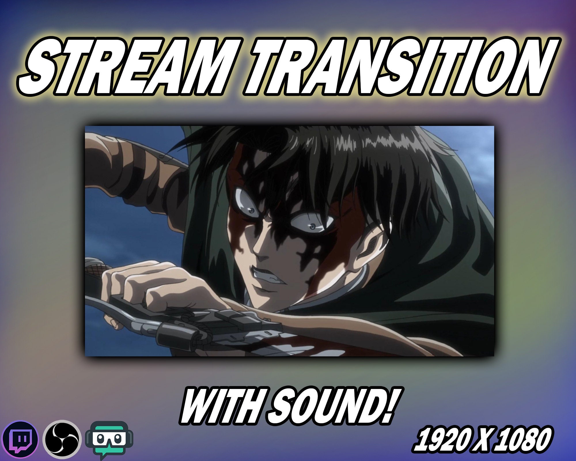 Anime Transition Overlay *WITH SOUND!*- Stinger Overlay - Used for ...