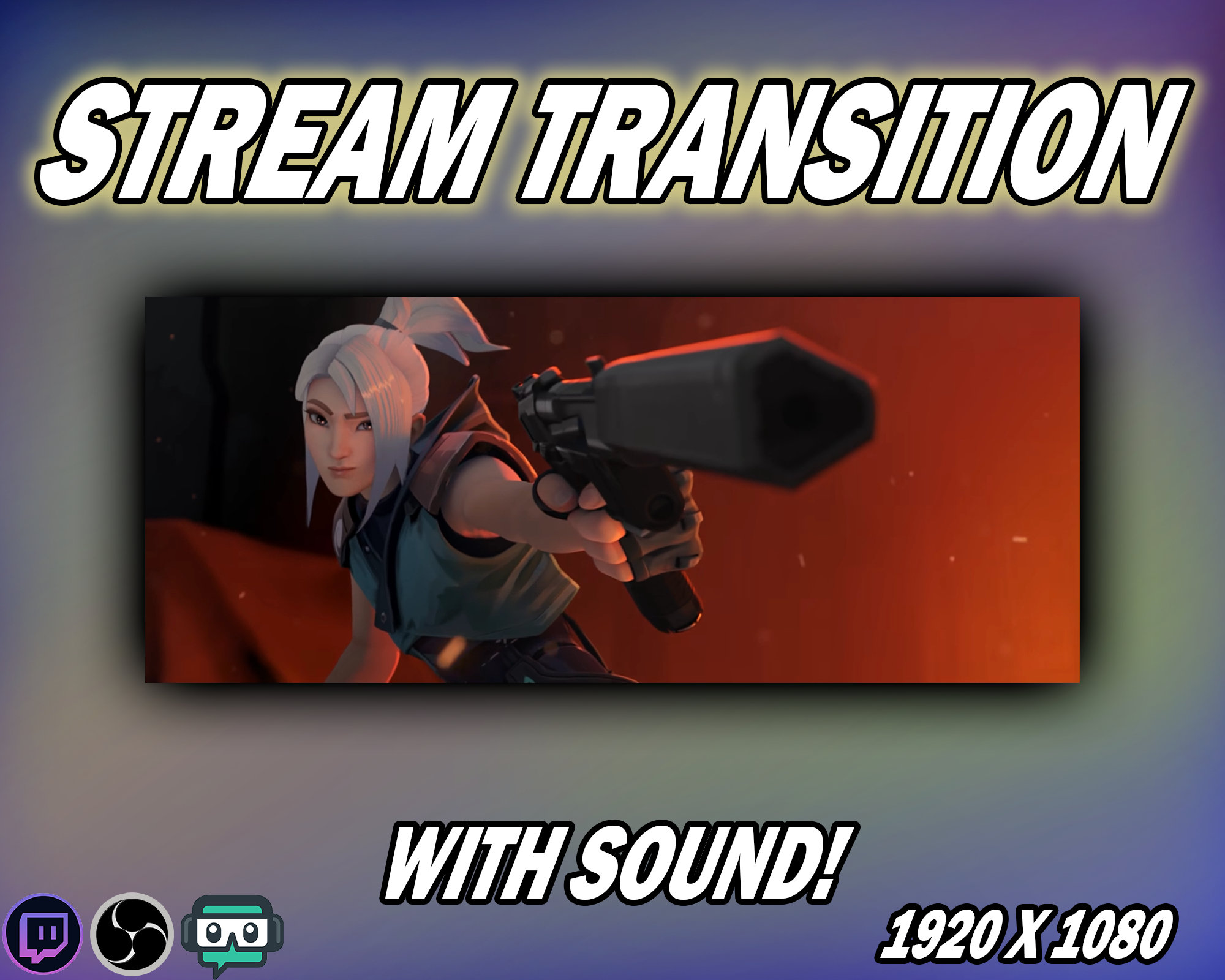 JETT VALORANT Transition Overlay *with Sound!*- Stinger Overlay - Used ...