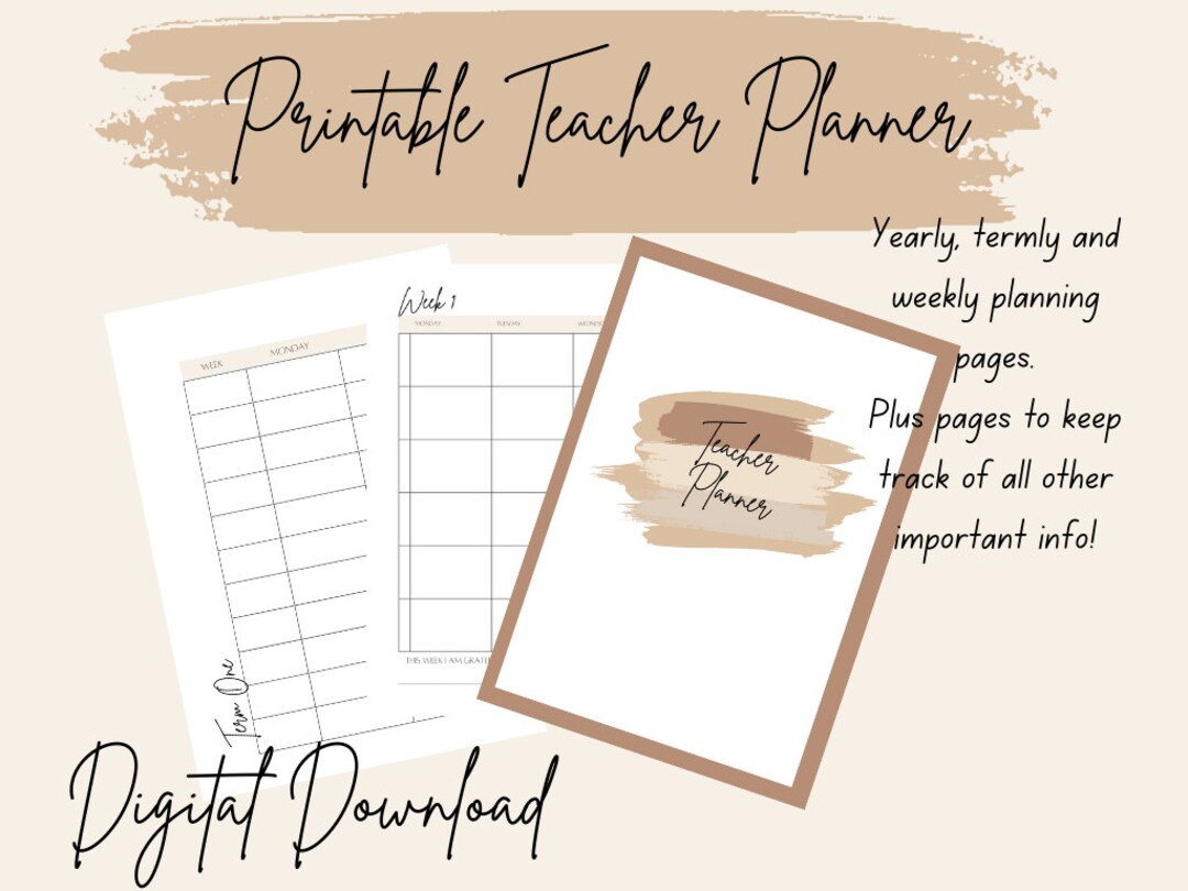 Printable Australian Teacher Planner 2024 - Etsy