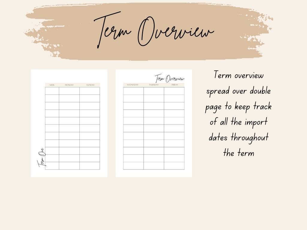 Printable Australian Teacher Planner Neutral Browns 2024 - Etsy Australia