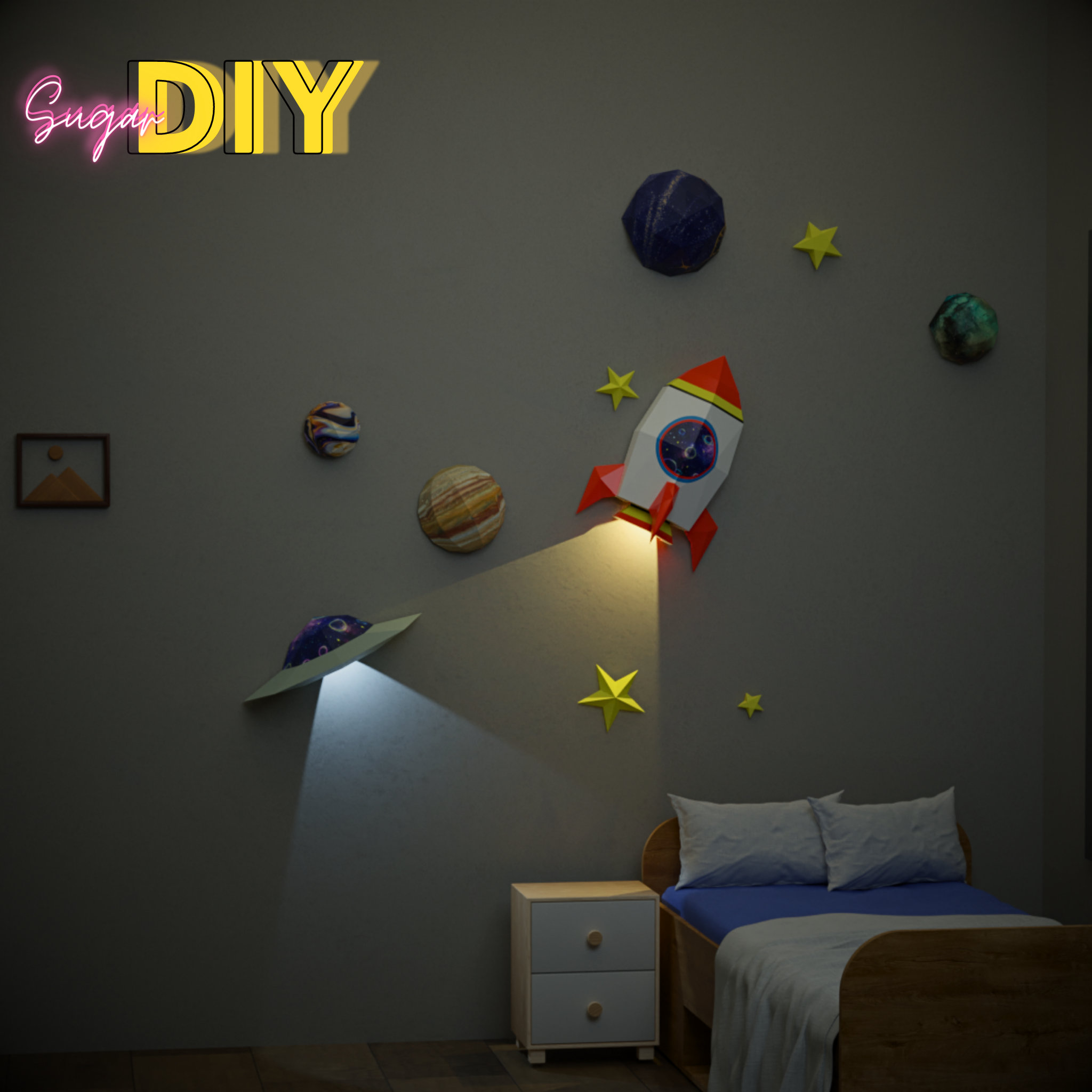 Astronaut 3d, Decorative 3d, Universe 3d, Paper Craft 3d, Paper ...