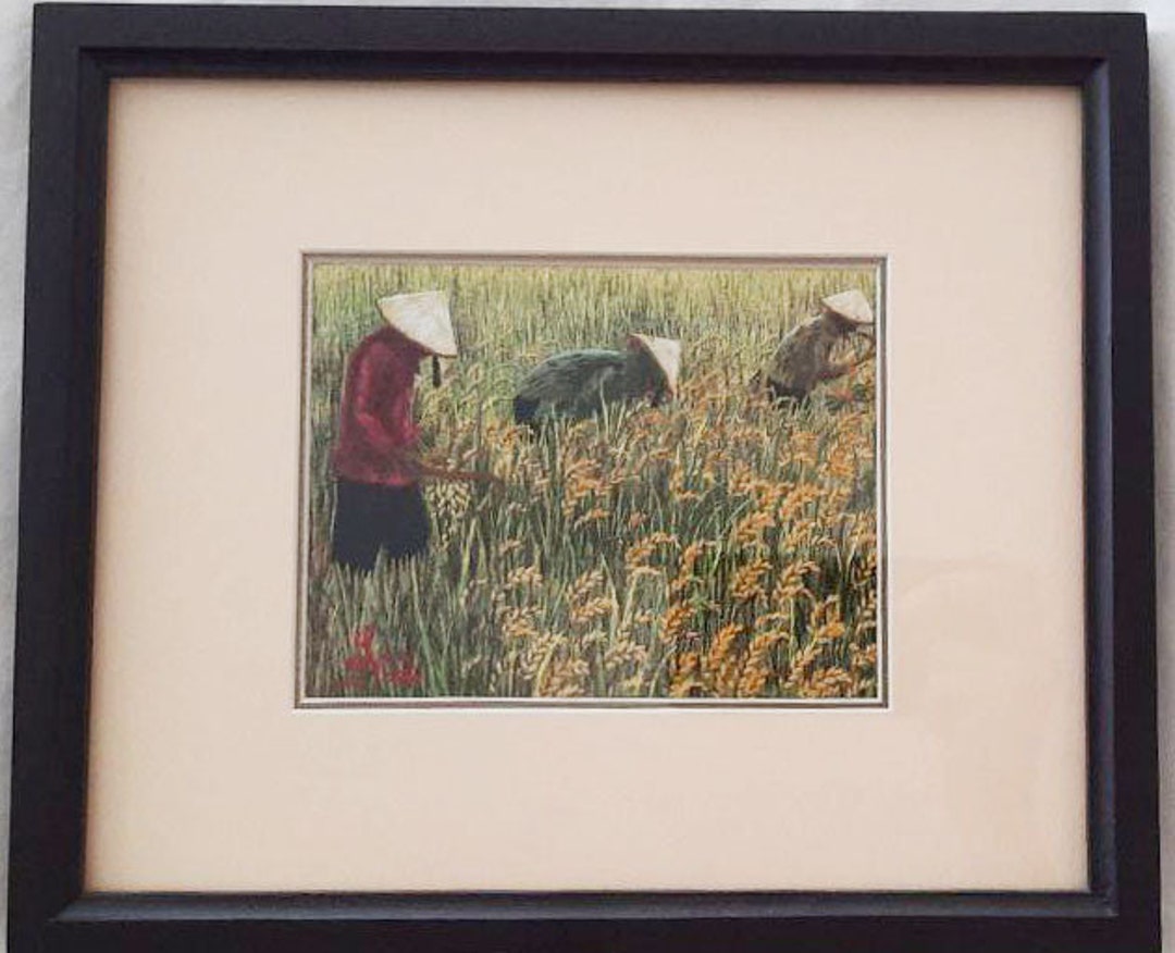 Sapa Rice Fields Embroidery Art - Etsy