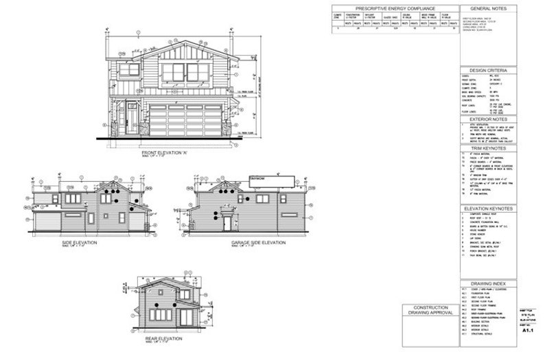 2150 SF 3 Bed 2.5 Bath, 30x57 House Plans PDF & DWG Autocad for ...
