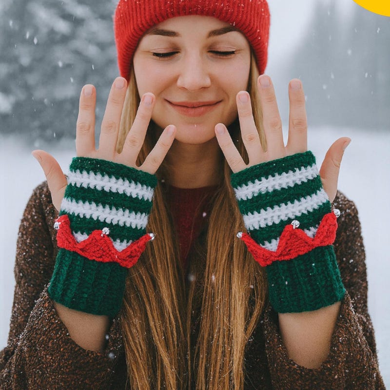 French Fingerless Mittens - Etsy