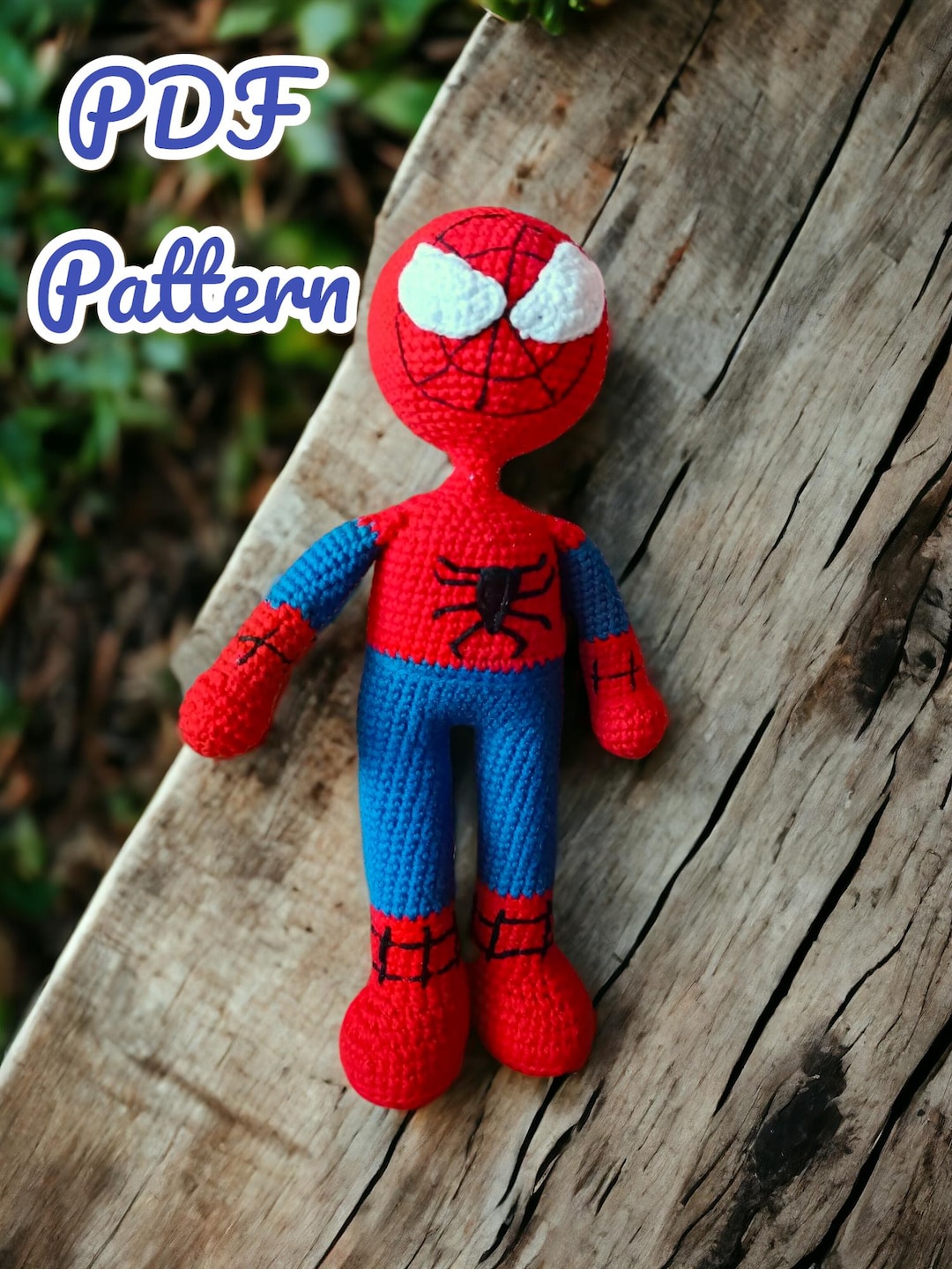 Easy Crochet Spiderman Pattern, Easy Amigurumi Spiderman PDF Pattern ...