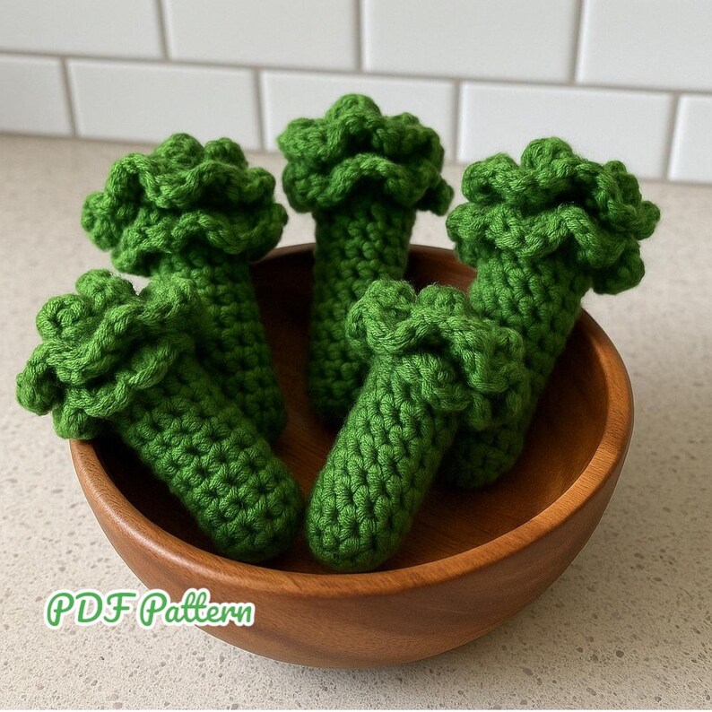 Easy Amigurumi Broccoli Pattern, PDF Pattern of Broccoli , Pattern of ...