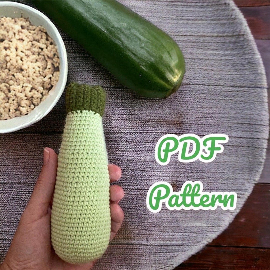 Easy Crochet Zucchini Pattern, Digital Download, PDF Pattern, Pattern ...