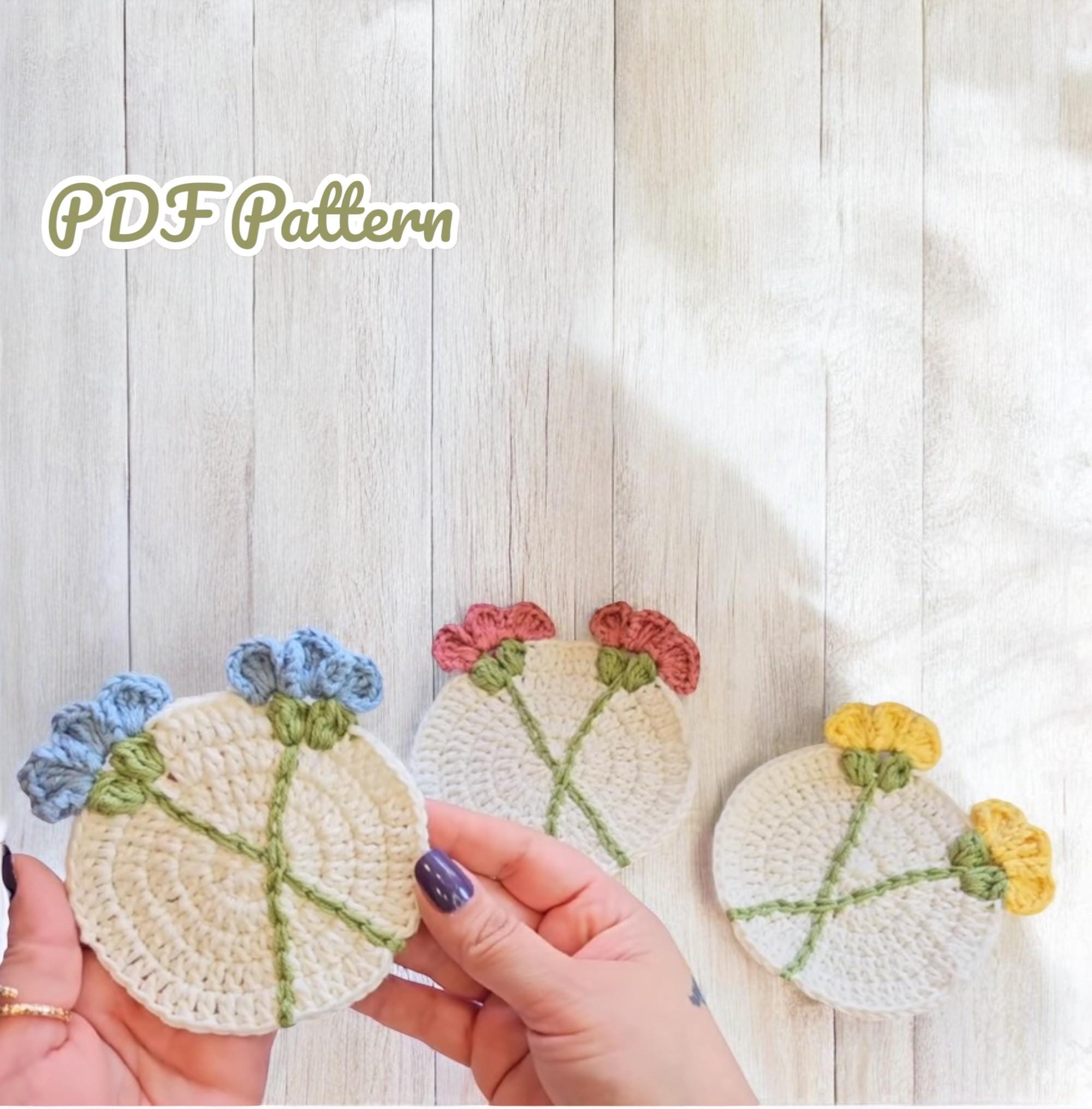 Easy 3D Tulip Coaster Pattern, Pattern of 3D Flower Coaster, Digital ...