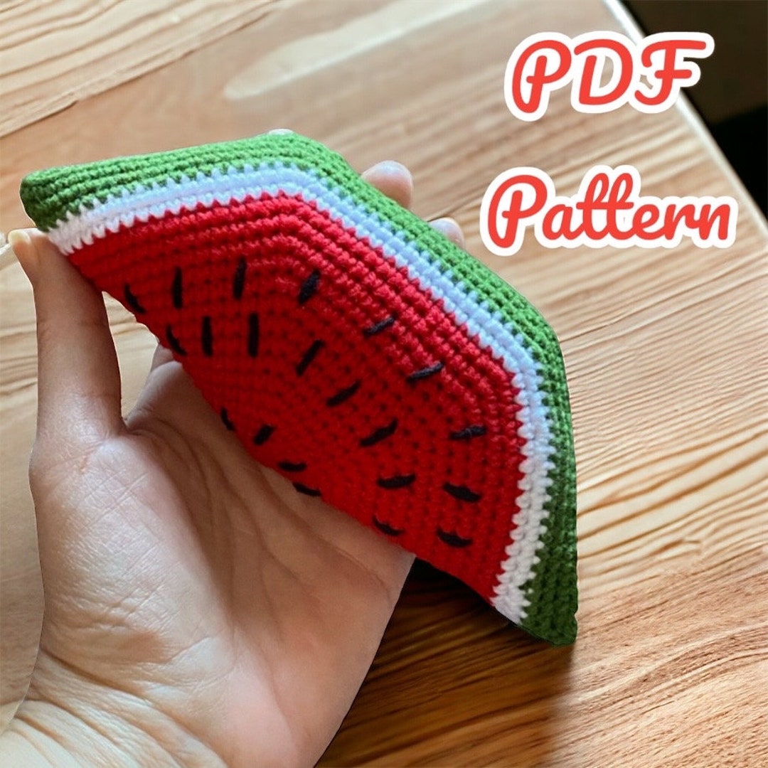 Easy Amigurumi Watermelon Slice Pattern, PDF Pattern of Watermelon ...