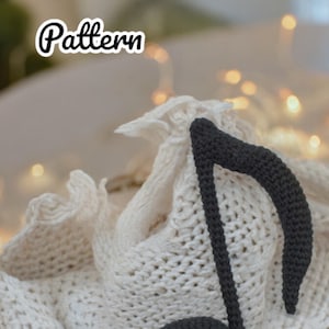 Easy Music Note Pattern, Music Note PDF Pattern, Music Note Crochet ...