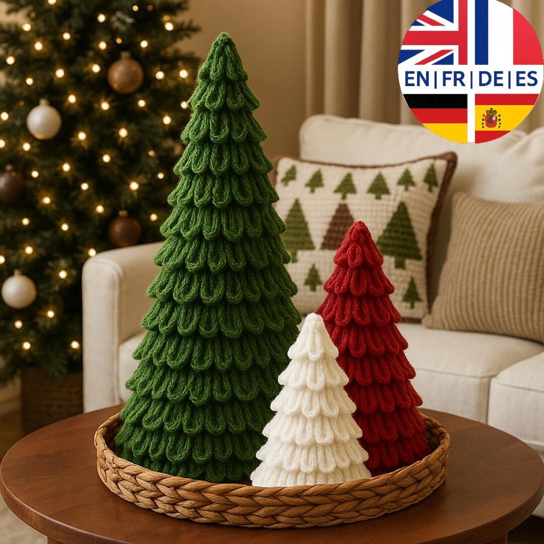 Crochet Loopy Christmas Tree Pattern – Crochet Loop Stitch Tree Pattern ...
