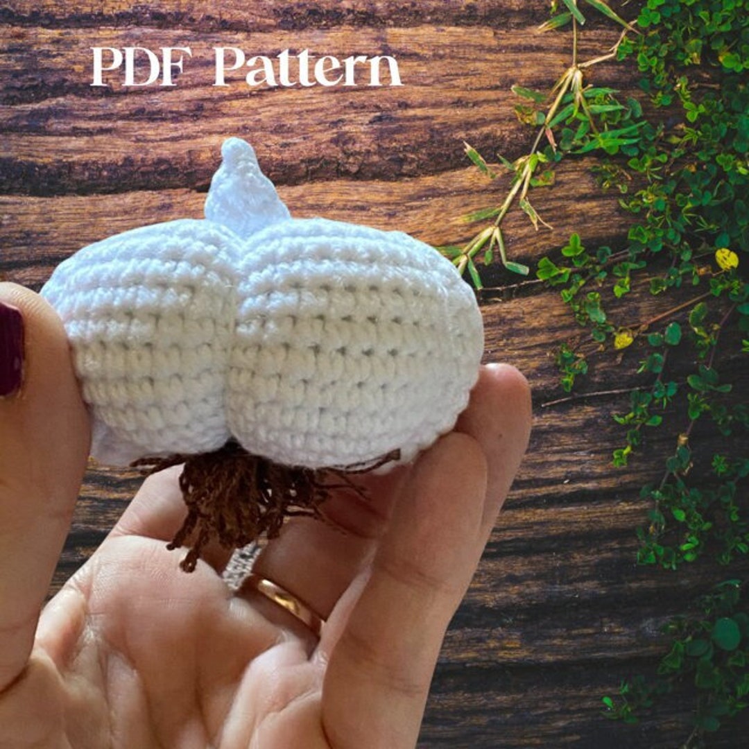 Easy Amigurumi Garlic Pattern, PDF Pattern of Garlic, Pattern of ...