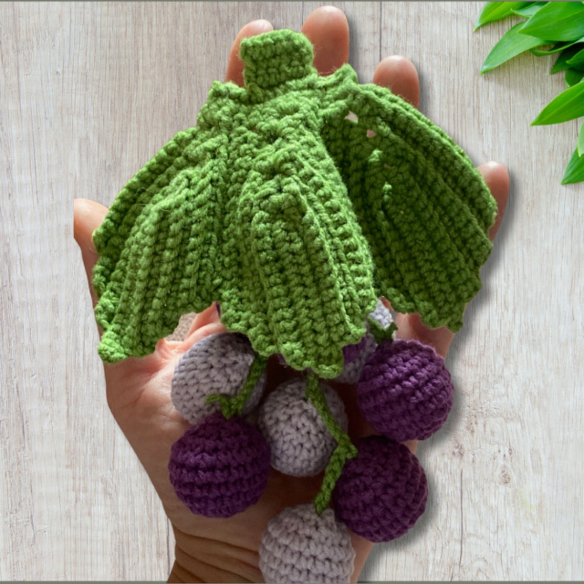 Easy Amigurumi Grape Pattern, PDF Pattern of Grape, Pattern of ...