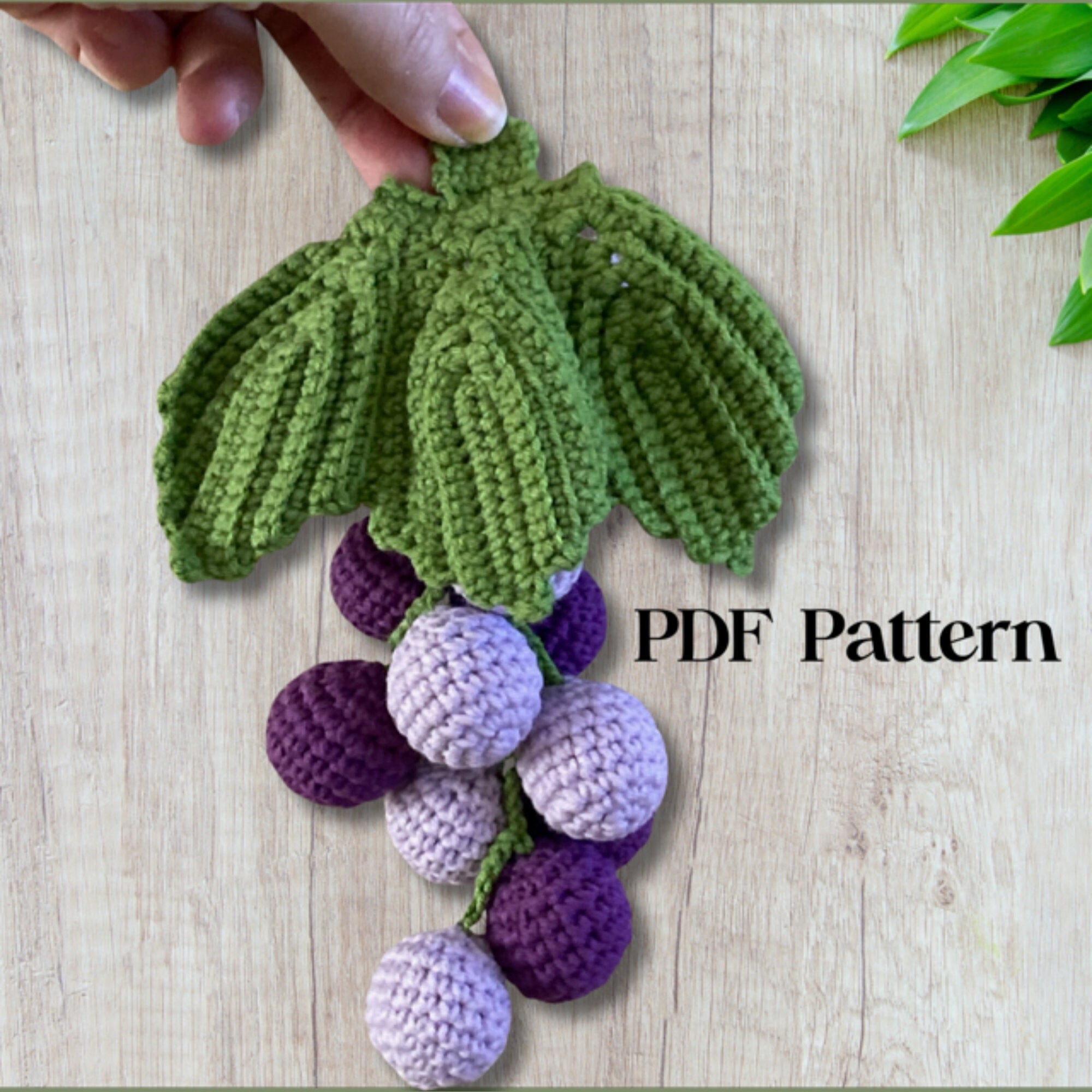 Easy Amigurumi Grape Pattern, PDF Pattern of Grape, Pattern of ...