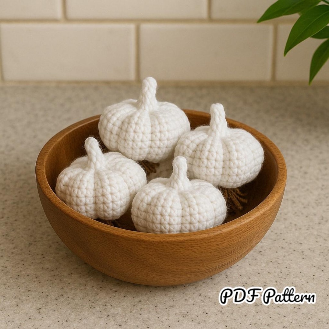 Easy Amigurumi Garlic Pattern, PDF Pattern of Garlic, Pattern of ...