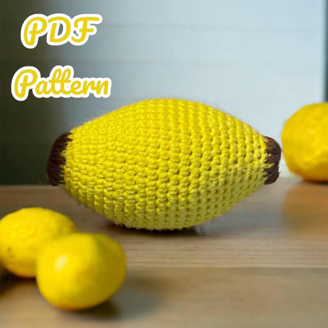 Easy Crochet Lemon Pattern, PDF Pattern of Lemon, Pattern of Amigurumi ...